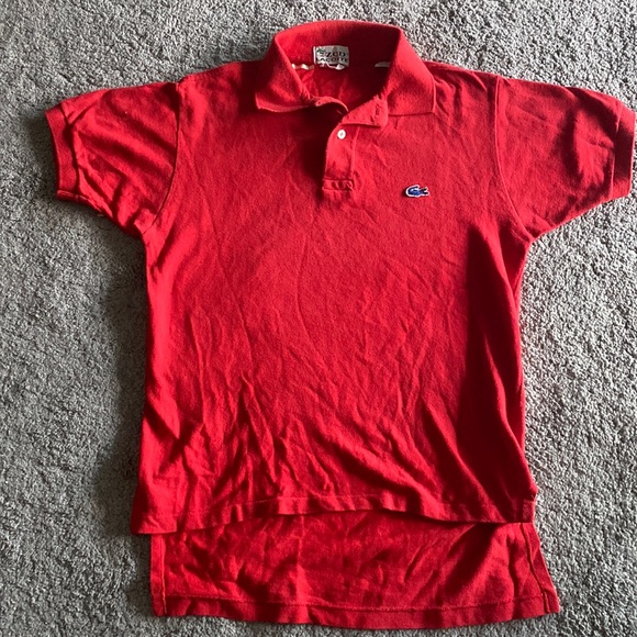 Lacoste | Shirts | Vintage Lacoste Red Polo | Poshmark